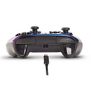 PowerA Enhanced Wired Controller for Xbox One - Cosmos Nebula, gamepad, wired video game controller, gaming controller, Xbox One, works with Xbox Series X|S