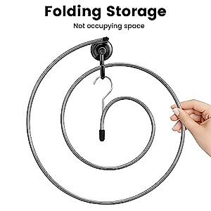 Cabilock 2Pcs Spiral Shaped Clothes Drying Rack Stainless Steel Laundry Hanger Quilt Blanket Hanger for Bed Sheet Blanket Coverlet Bath Towel