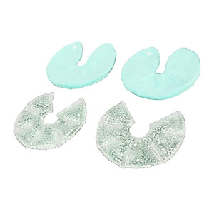 Breast Nursing Gel Pads, Soft Reusable Breast Freezing Pads 1 Pair Relieve Redness for Breastfeeding for Engorgement