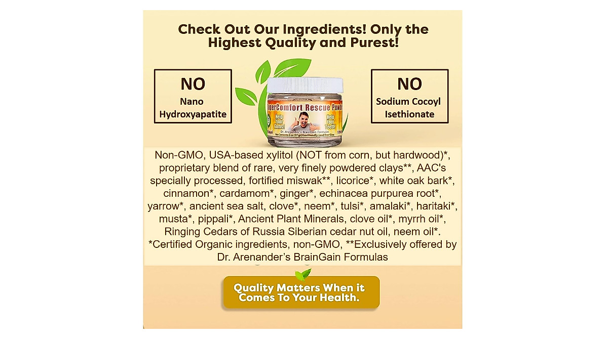 Gum Disease Help! Organic Tooth Powder for Healthy Gums
