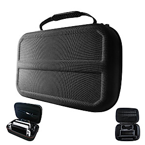 huiheleather Switch Case for Nintendo Switch and Switch OLED Model, Portable Full Protection Carrying Travel Bag with 18 Game Cards