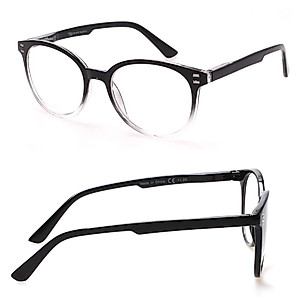 3 Pack Reading Glasses Spring Hinge Stylish Readers Black/Tortoise for Men and Women (3 Mix, 1.5)