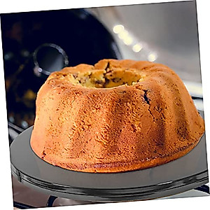 UKCOCO Rotary turntable base cookie lazy susans cake plate turntable cake making accessories turn table swivel base spices turntable hardwares to rotate household plastic turntable rack