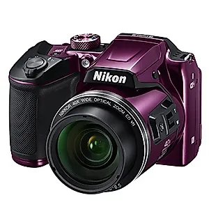 Nikon COOLPIX B500 16MP 40x Optical Zoom Digital Camera with Built-in Wi-Fi - (Plum) - (International Version)