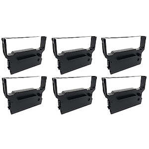 MARS POS Ribbons Compatible with Citizen DP600 3550 Black Ribbon 6 Pack