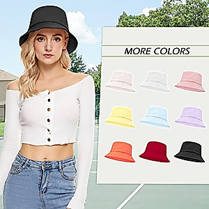 Zando Bucket Hat for Men Travel Sun Hat Packable Fishing Hat Lightweight Sun Visor Outdoor Fisherman Cap Foldable Windproof Hiking Beach Hats for Women Unisex Black Hat One Size