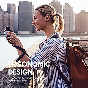 xtremtec True Wireless Stereo Earbuds Bluetooth in-Ear Headphones with Wireless Charging Case IPX6 Waterproof Bass Noise Isolation Earphones with Mic for TV Laptop iPhone Android Sport (Glacier Grey)