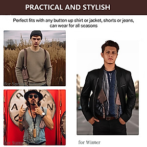 Anti-Theft Hidden Underarm Strap Wallet Phone Holster Bag Leisure PU Leather Shoulder Pouch Double Shoulder Pocket Sport Vest Outdoors (Coffee)