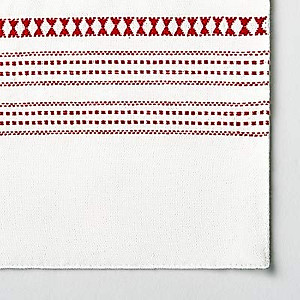 Woven Jacquard Stripes Placemat Red - Hearth & Hand™ with Magnolia