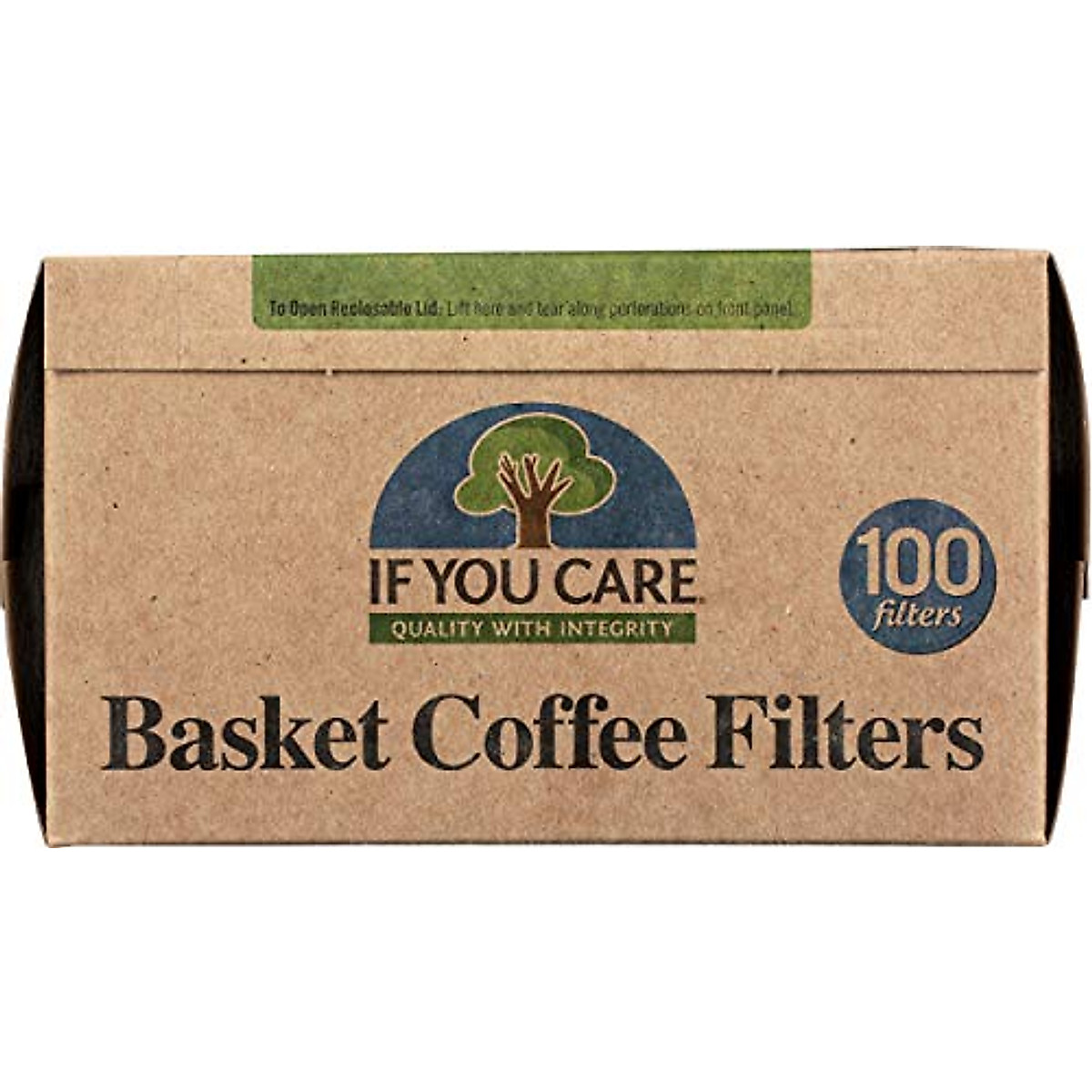 If You Care Coffee Filter Baskets ( 1x100 CT ), Fits 8-12 Cup Drip Coffee Makers