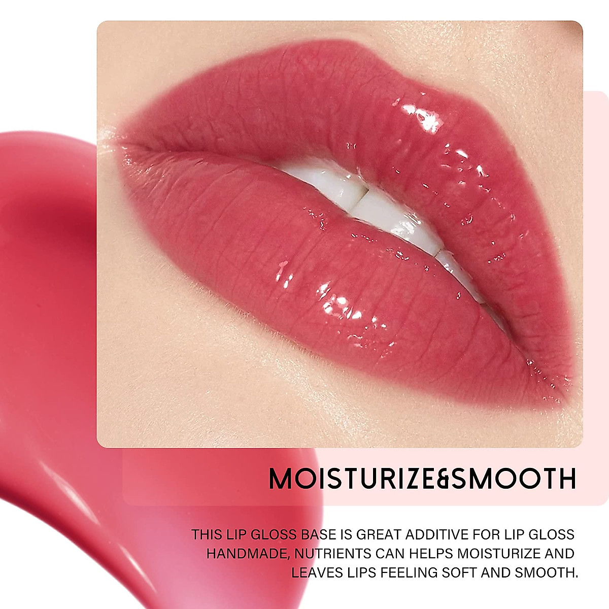 KYDA 200ML Moisturize Lip Gloss Base,Lip Gloss Base Oil Material Lip Makeup Primers, Non-Stick Lipstick Primer Lip Gloss Base for DIY Handmade Lip Balms Lip Gloss-200g