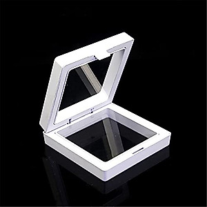 1 Challenge Coin Display Frame, 3D Floating Case M-EDALLION M-edal S-pecimen Small Gift Boxes for (as Show, One Size)