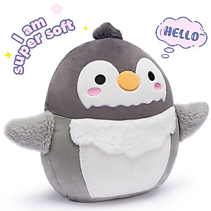 PLAYNICS Large Penguin Plush Pillow Stuffed Animal Toy,Big Size Cute Soft Toys 16" Fat Kawaii Hugging Pillows Cuddle Huggable Plushie,Gift for Kids