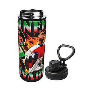 Eevikion Canelo of Alvarez Stainless Steel Insulated Tumbler Sports Water Bottle Hot and Cold Travel Cup 18oz