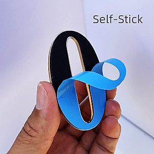 HopeWan Mailbox Numbers 2 Inch, Self-Stick Door Address Number Stickers for Office Apartment Room, Chrome Plated.