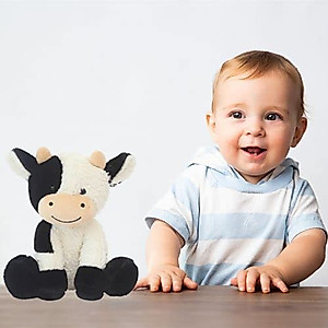 BSVOME 9 inches Cow Stuffed Animal Soft Plush Cute Cow Doll for Boys Girls