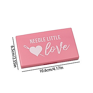 Magnetic Needle Storage Case, Rectangle Magnetic Needle Keeper Cross Stitch Manual DIY Sewing Stitching Pin Storage Box Plastic Cross Stitch Sewing Knitting Pin Organizer Container Tool