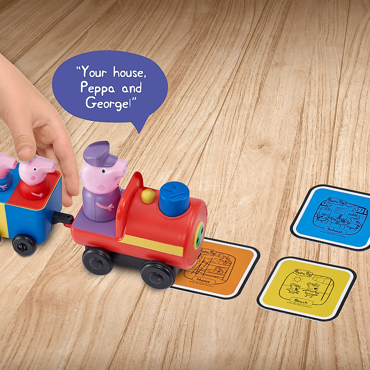 Grandpa Pigs Clever Train | Interactive Pre-School Toy Vehicle with Movement and Sounds and Action Figures | Official Peppa Pig Toys Ideal for Toddlers, Children, Boys and Girls Ages 2,3, 4 and 5