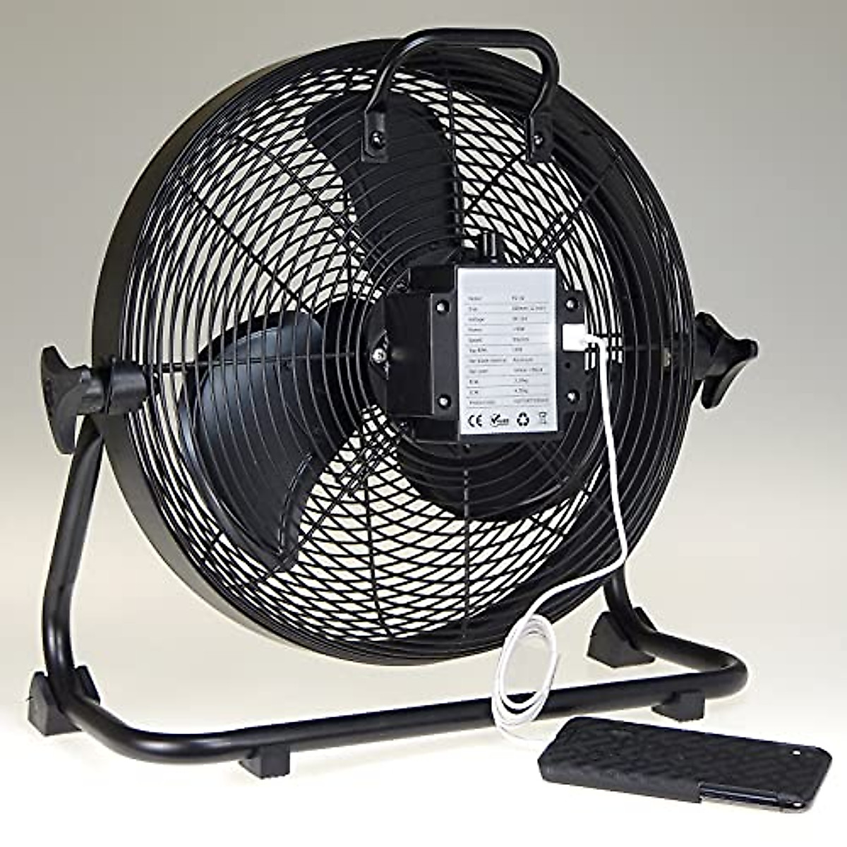 HydroMist 12" Cool n Go Cordless Rechargeable Outdoor Fan, Ultra-portable and Rechargeable Battery-Powered Fan, USB Charging Port, Outdoor-Rated, Black