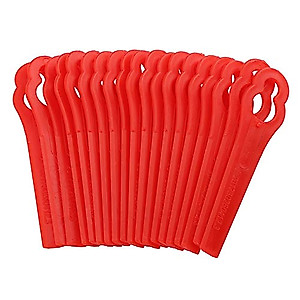 100Pcs Mower Cutter Blade Plastic Machine Trimming Blades Motor Brush Trimmer Parts Kit for FRT18A FRT18A1 Art 46155 FRT20A1 Accessories