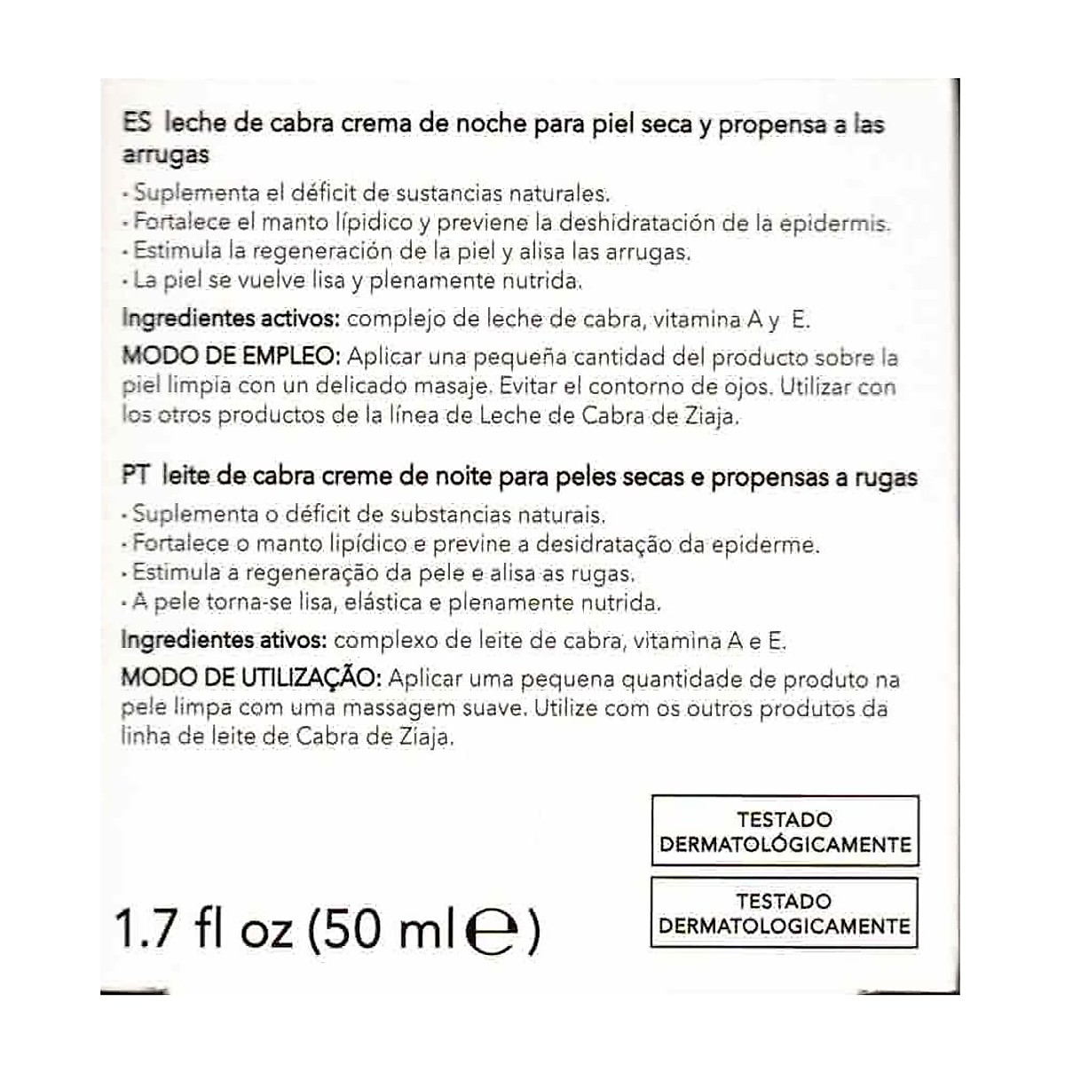 Ziaja Goat's Milk Night Cream - Face Cream