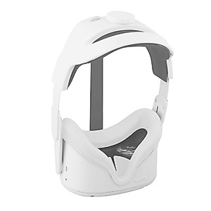 Esimen Grip Cover Face Silicone Cover for Oculus Quest 2 Knuckle Strap Set, Premium Silicone Protective Accessories Anti-Throw Sweatproof Lightproof – 3 Pack (White)