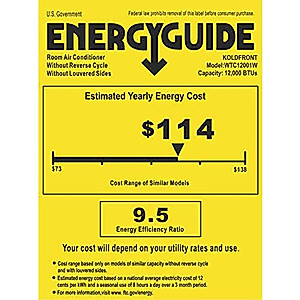 Koldfront WTC12001WSLV 12,000 BTU 208/230V Through the Wall Heat/Cool Air Conditioner with Sleeve