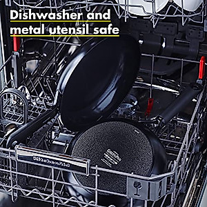 GreenPan SmartShape Healthy Ceramic Nonstick, 9.5" Frying Pan Skillet, PFAS-Free, Dishwasher Safe, Black