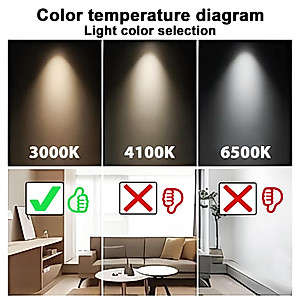 Konideke 16 Inches F10T5 Replacement Bulb Compatible Jasco T5 10 Watt Warm White 3000K F10T5/830 Fluorescent Tube for Counter and Cabinet Fixture 4 Count