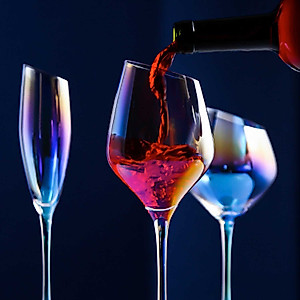 Wine Glasses Set of 2-Premium Crystal Red Wine Glasses Hand Blown-15 oz,Long Stem,Thin Rim,Perfect for Red or White, Daily Use,Unique Anniversary or Birthday Gift