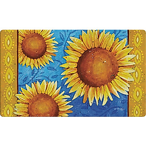Toland Home Garden 800017 Sweet Sunflowers Summer Door Mat 18x30 Inch Flower Outdoor Doormat for Entryway Indoor Entrance