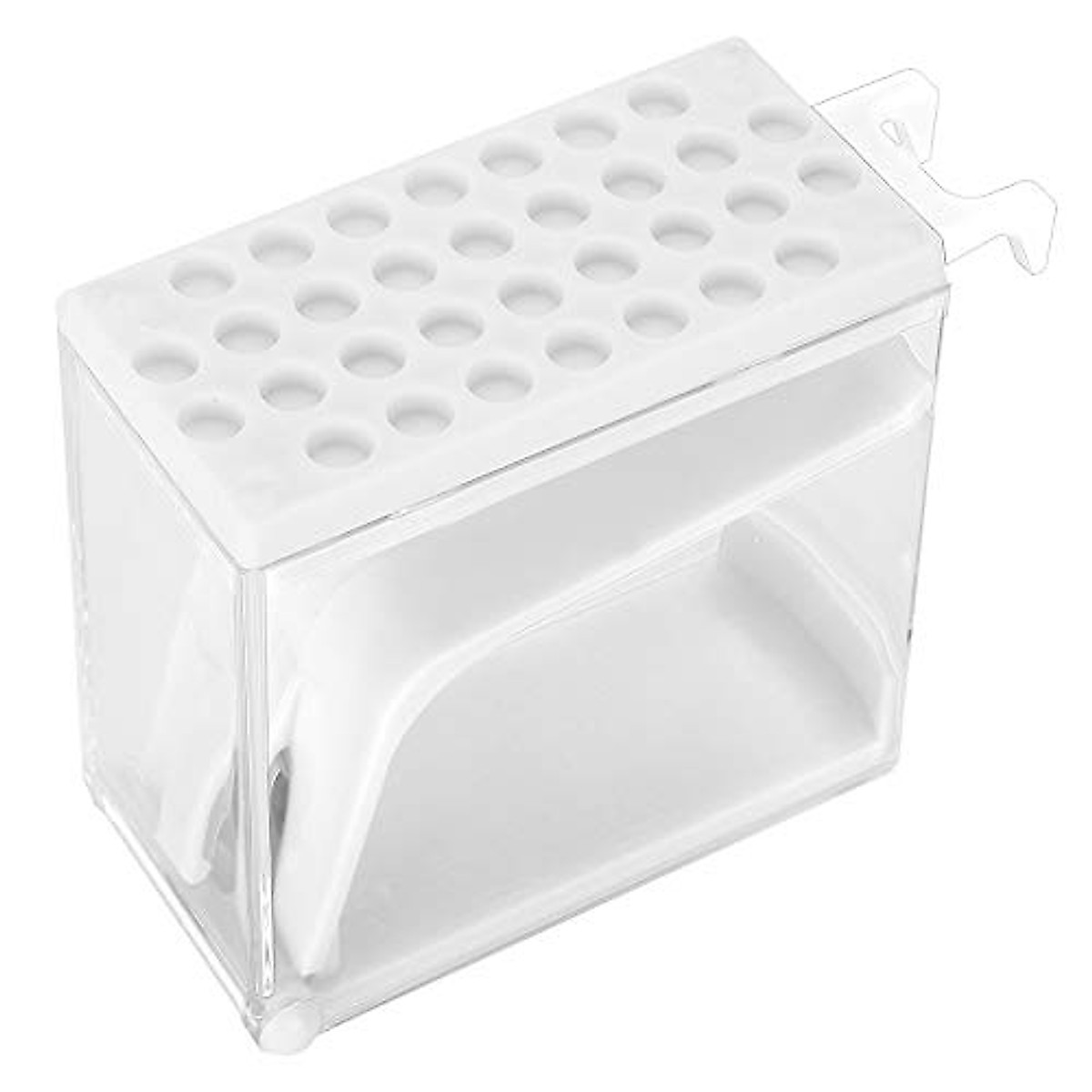 Dentist Cotton Case Teeth Cotton Roll Dispenser Cotton Roll Dispenser Cotton Roll Press Type Cotton Holder Press Type Cotton Swab Storage Box[White]