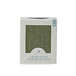 Little Unicorn – Fern Changing Pad Cover | 100% Cotton Muslin | Super Soft | Baby Diaper Changing | Machine Washable | Solid Color | 16” x 32”