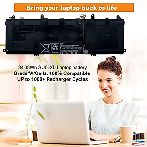 BOWEIRUI SU06XL L29184-005 Battery for hp Spectre x360 15t-df000 Battery for HP Spectre X360 15-DF000 15T-DF100 DF0013DX DF0033DX DF0043DX DF1033DX DF1043DX 15-DF0XXX 15-DF1XXX Series