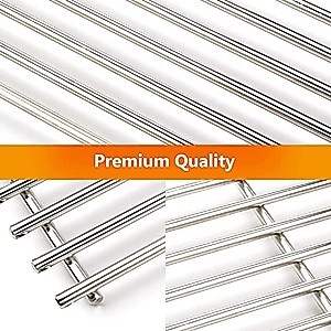 Hisencn Cooking Grates for Nexgrill 720-0882A Evolution Infrared Plus 5-Burner, Stainless Steel Solid Rod Grill Cooking Grids Replacement Parts, 3 Pack