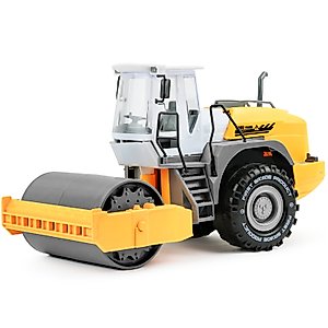 Click N’ Play Friction Powered Jumbo Steamroller Truck Construction Sandbox Car Toy Vehicle | Toys For Kids, Toddler, Boy, and Girl 3-5 Year Old | Trucks Work On Sand and Playground | Great Gift