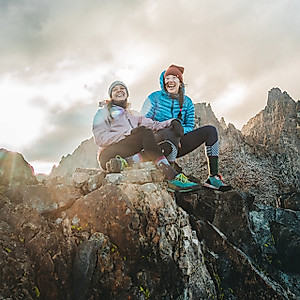 Darn Tough Women's Bear Town Micro Crew Lightweight with Cushion Sock (Style 1970) - Aqua, Large