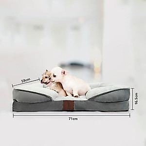 Pets Bed, Calming Anti Anxiety Crate Bed for Pets, Bed Machine Washable Breathable Soft Padding (30" L x 6" W x 20" H)
