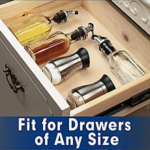 Shelf Liner, Non-Slip Cabinet Liner, Kitchen Cabinet, 12 Inches x 10 FT Shelves, Refrigerator, Storage, Desks, Non Adhesive Drawer Liner