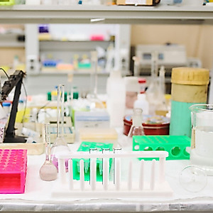 POPETPOP 3pack Test Tube Rack - Portable Test Tube Rack Storage Rack Tube Holder Lab Equipment for Aquarium Laboratory