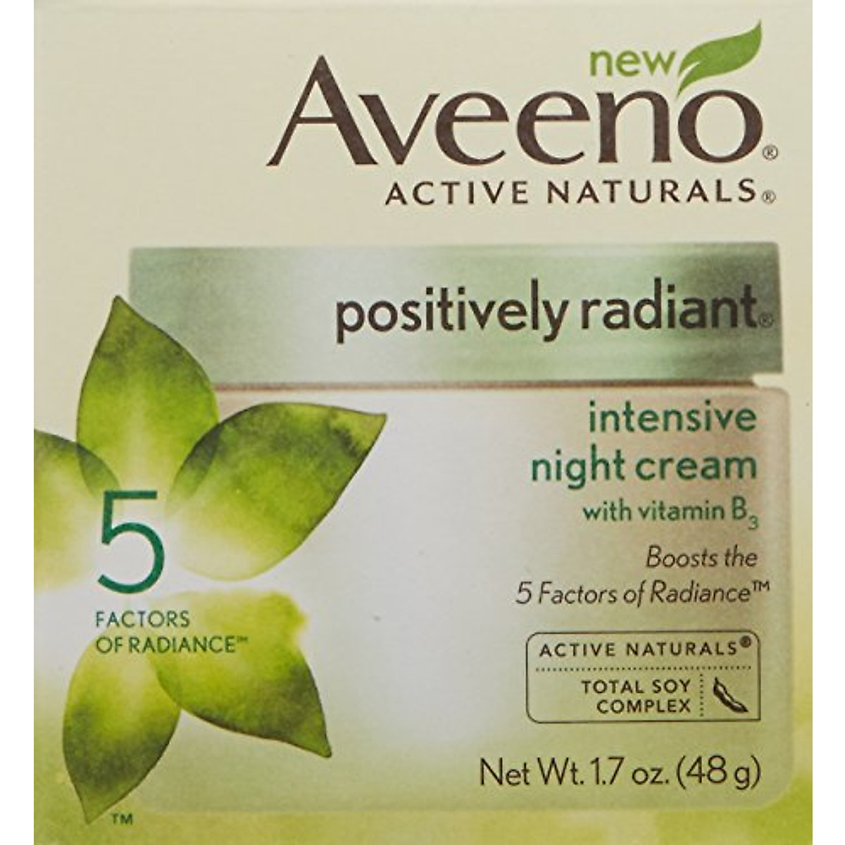 Aveeno Positively Radiant Intensive Night Cream, 1.7 Ounce