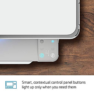 HP Envy 6055e Wireless Color All-in-One Printer with 6 Months Free Ink (223N1A) (Renewed Premium),white