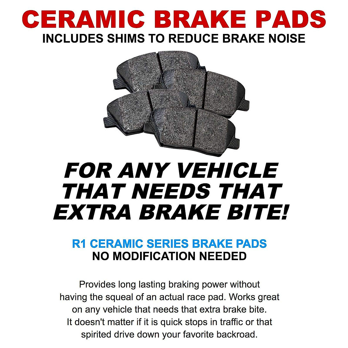 R1 Concepts Front Rear Brakes and Rotors Kit |Front Rear Brake Pads| Brake Rotors and Pads| Ceramic Brake Pads and Rotors |Hardware Kit|fits 2013-2021 Infiniti JX35, QX60, Nissan Murano, Pathfinder