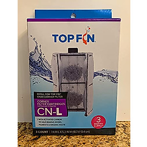 Top Fin CN-L Large Corner Filter Cartridges 3 Count