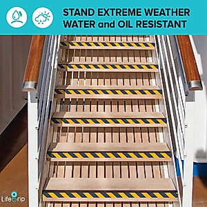 LifeGrip Anti Slip Traction Tape, 2 Inch x 60 Foot, Best Grip, Friction, Abrasive Adhesive for Stairs, Safety, Tread Step, Indoor, Outdoor, Caution Yellow/Black