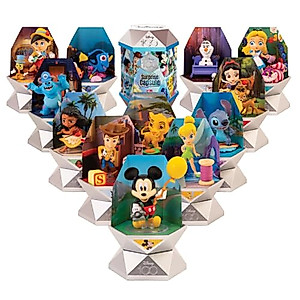 YuMe Disney 100 Mystery Capsules - Rare Pixar & Disney Vinyl Figurines, Series 1 Blind Bag Collectibles 12 Pack