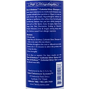 Chris Christensen Peace & Kindness Dog Shampoo, Groom Like a Professional, All Natural, Hypo-Allergenic, Soothes Skin, Safe on Dogs, Cats, and Horses, Made in USA, 16 oz