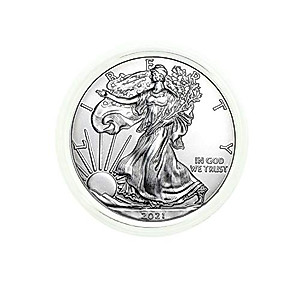 2021 American Silver Eagle Type 2 .999 Fine Silver in Direct Fit Air Tite with our Certificate of Authenticity Dollar Uncirculated US Mint