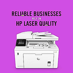 HP LaserJet Pro MFP M227fdw Wireless Monochrome All-in-One Printer with built-in Ethernet & 2-sided printing, works with Alexa (G3Q75A)