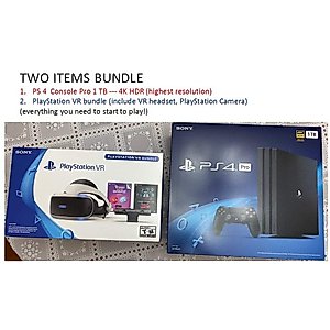Sony PlayStation 4 Pro 1TB Console (4K HDR) and Playstation VR Gaming Bundle